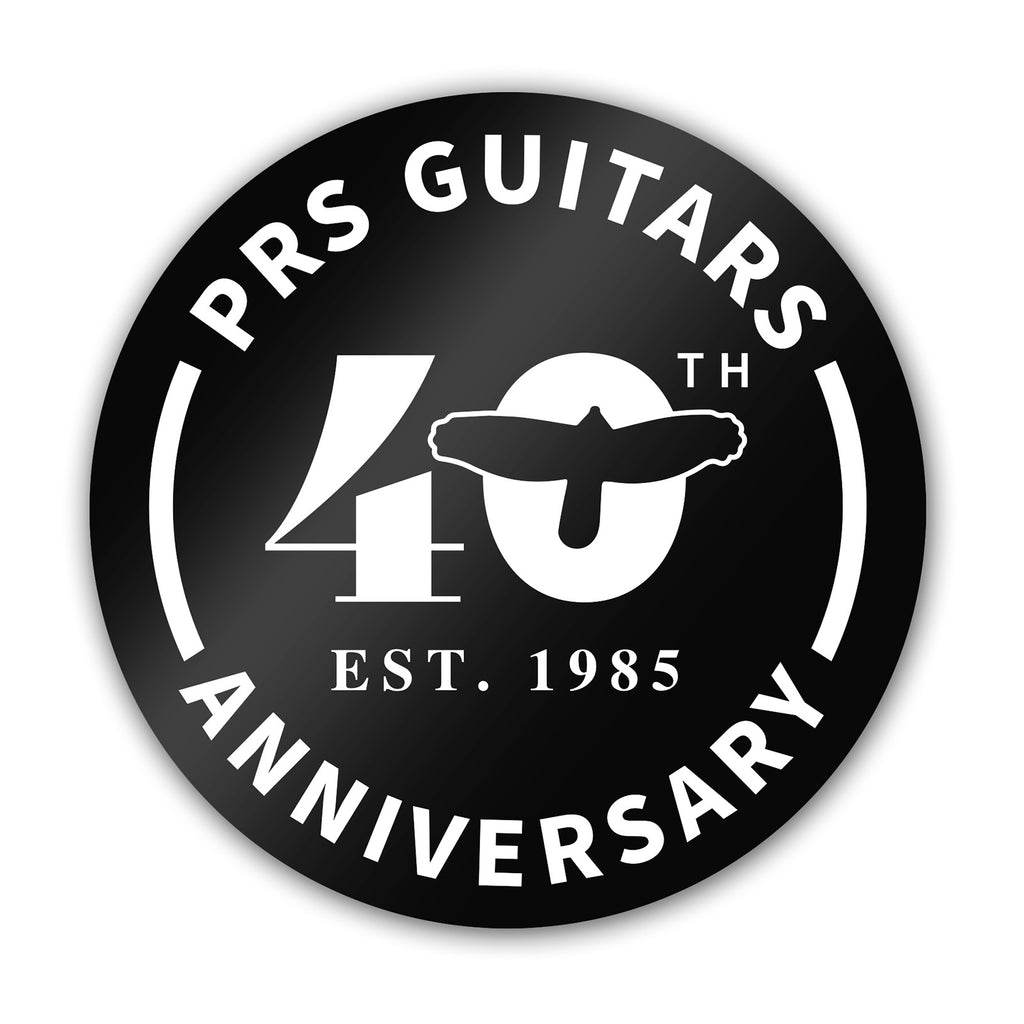 PRS 40th Anniversary Logo Sticker – PRS Guitars West Street East ...