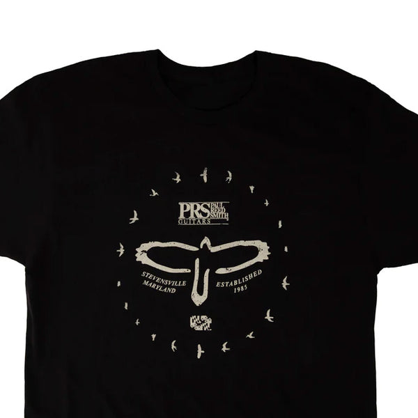 PRS Circle of Birds Tee, Black – PRS Guitars West Street East Accessory ...