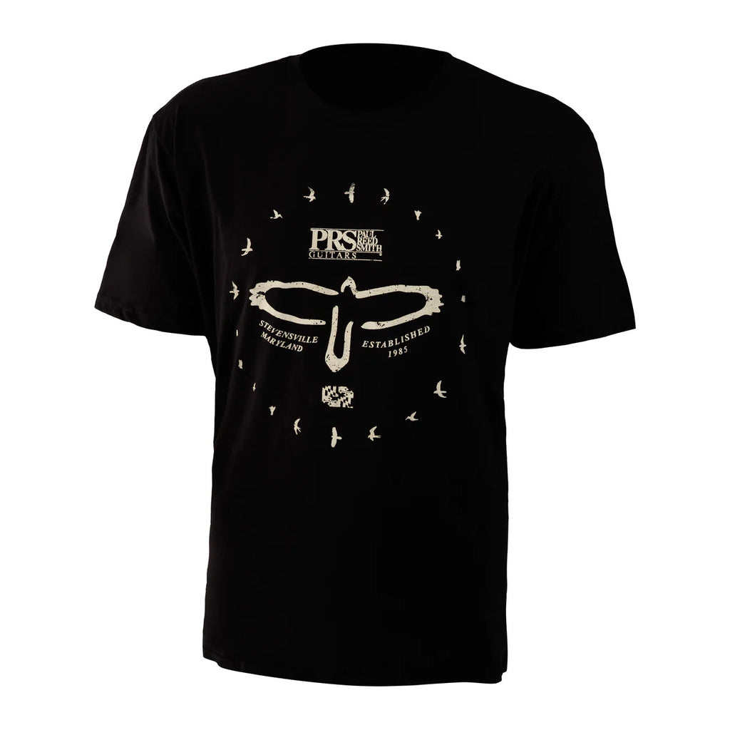 PRS Circle of Birds Tee, Black – PRS Guitars West Street East Accessory ...