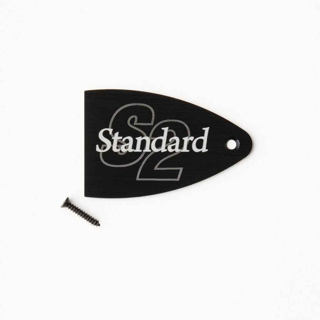 PRS Truss Rod Cover, Black Anodized Aluminum, Etched Model Name – PRS ...